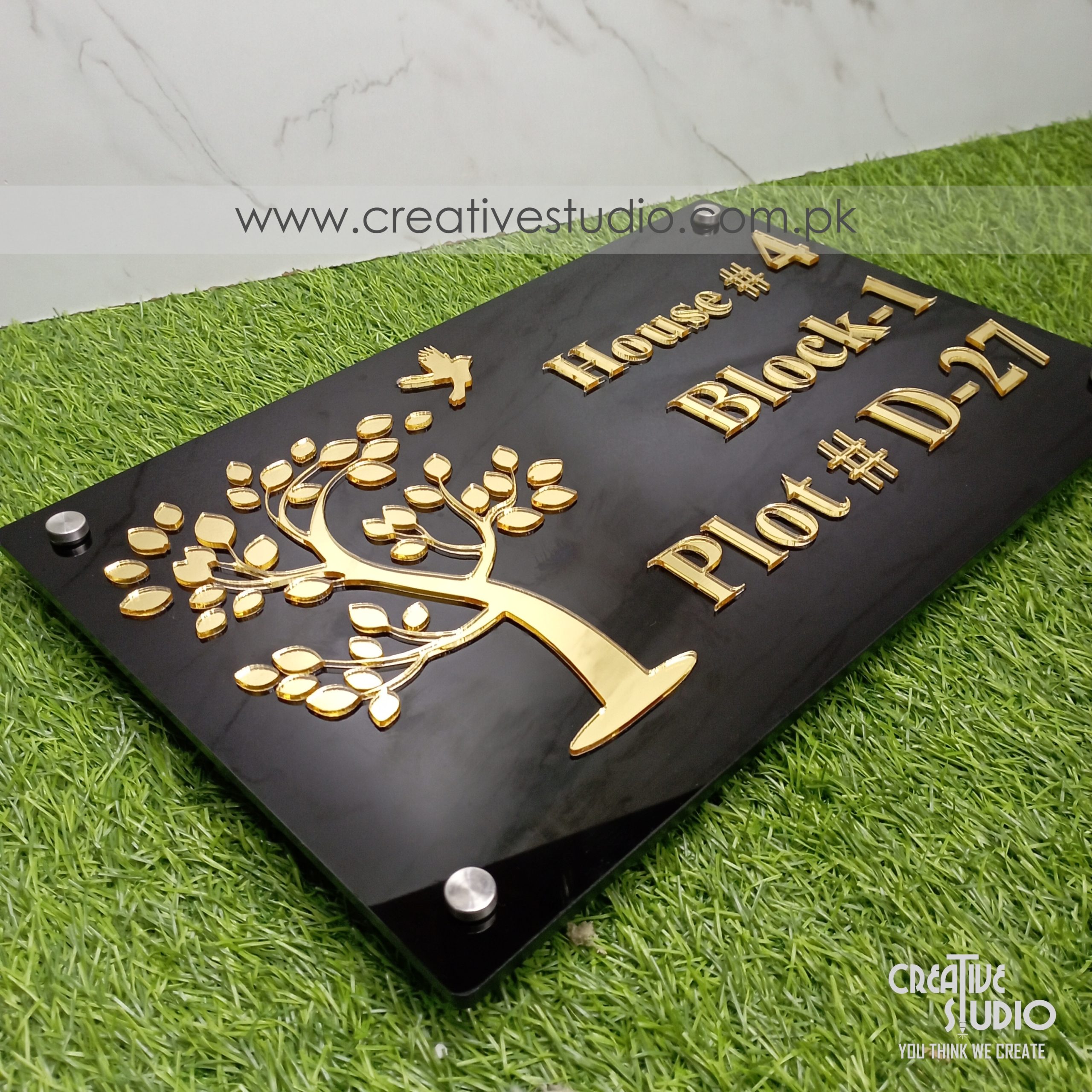 Acrylic Home Nameplate CSNP20 – Creative Studio