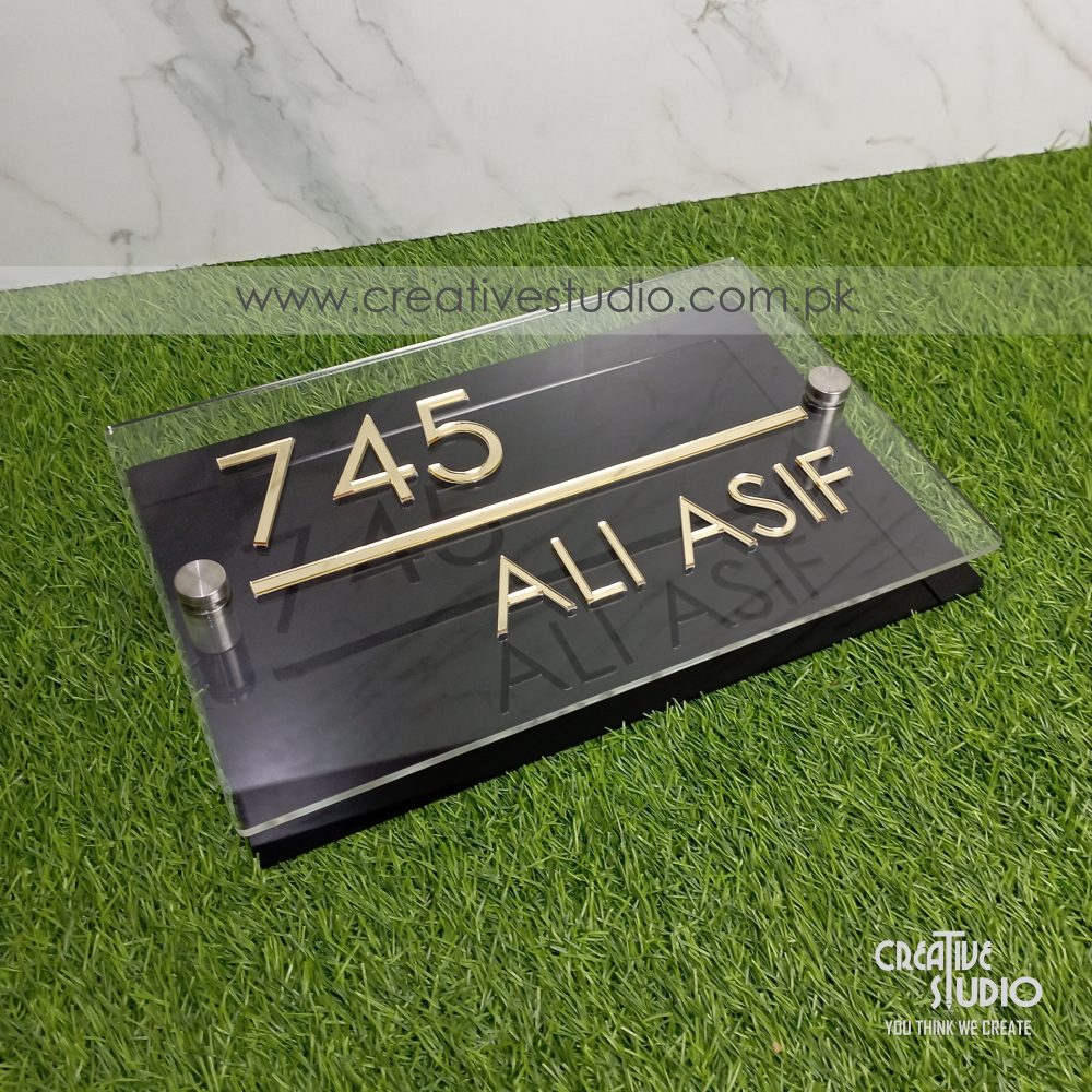Acrylic Home Nameplate CSNP21 – Creative Studio