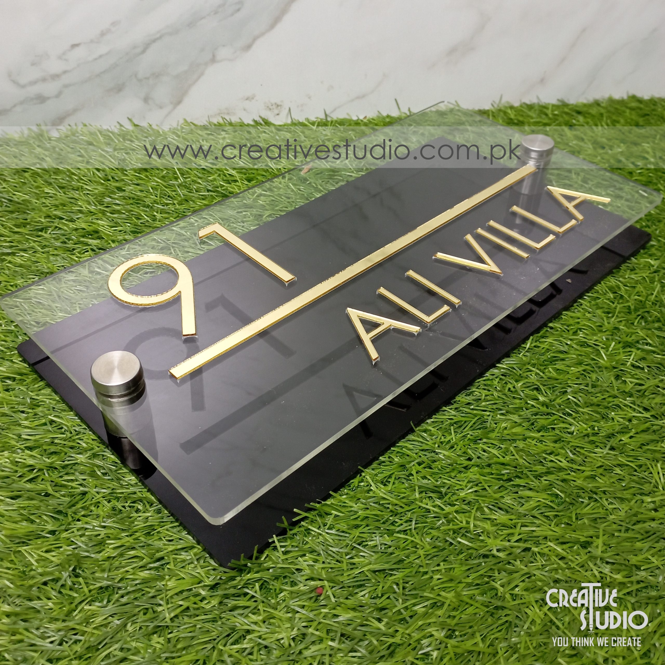 Acrylic Home Nameplate CSNP21 – Creative Studio